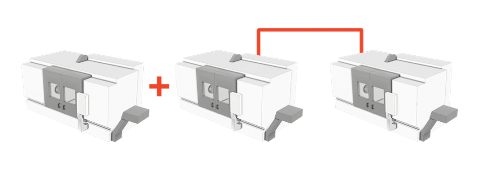 Automating existing CNC milling and turning machine tools